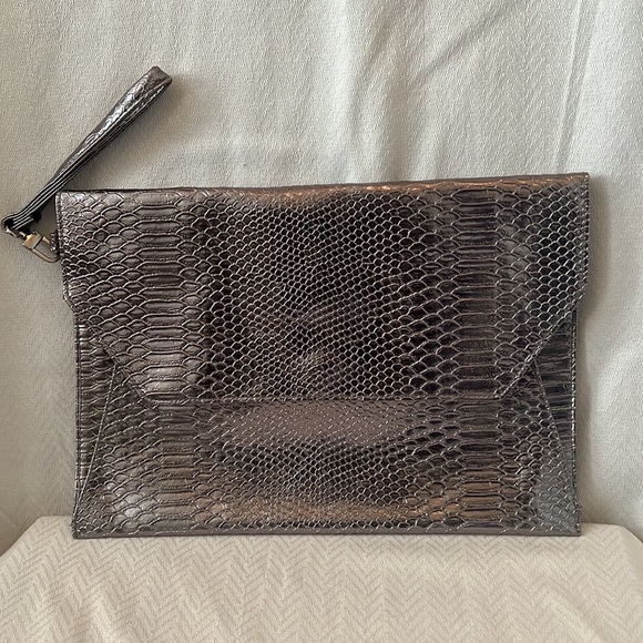 Target | Bags | Limited Edition Target Metal Gray Faux Alligator ...